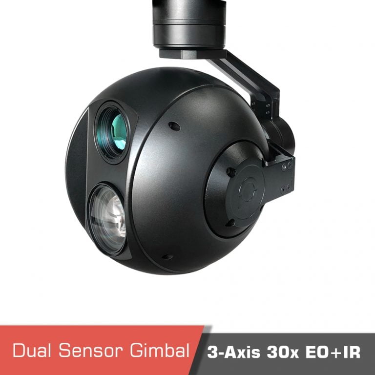 Dual Sensor Gimbal Tracking UAV Thermal Camera Q30TIR - MotioNew